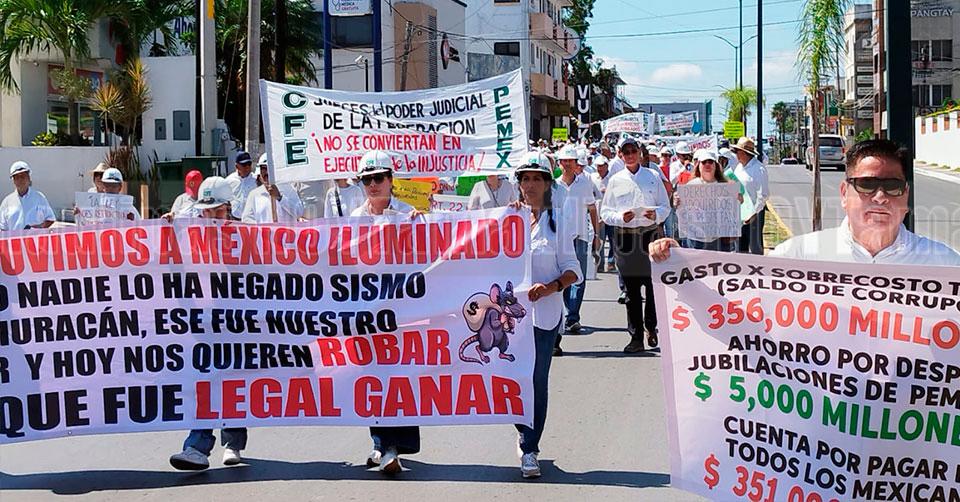 Hoy Tamaulipas - Tamaulipas Protestan nuevamente en Tampico jubilados ...