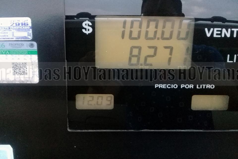 Hoy Tamaulipas - Venden gasolina Magna a 12.09 en Matamoros