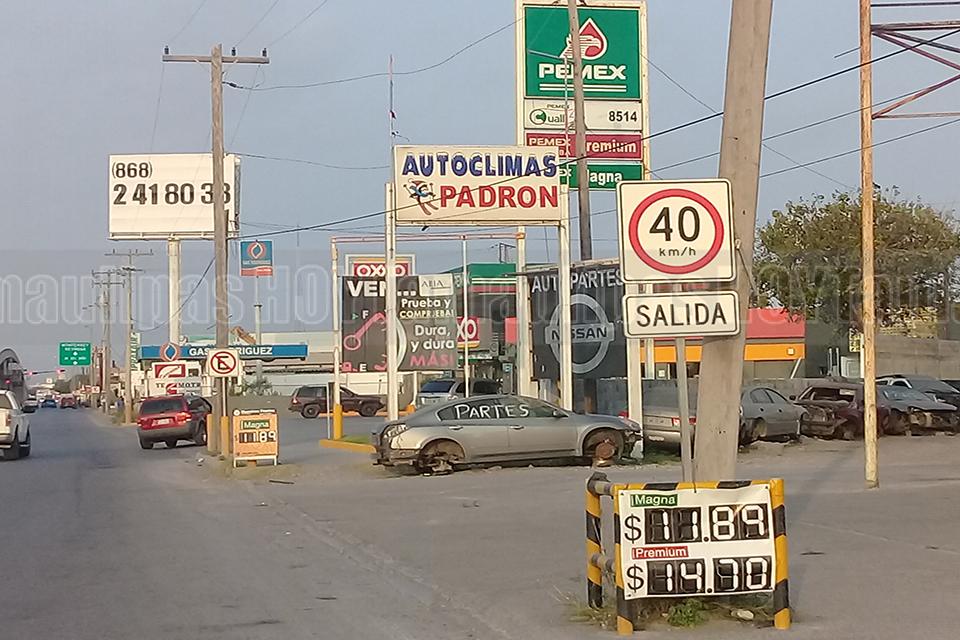 Hoy Tamaulipas - Gasolina Magna a 11.89 por litro en Matamoros