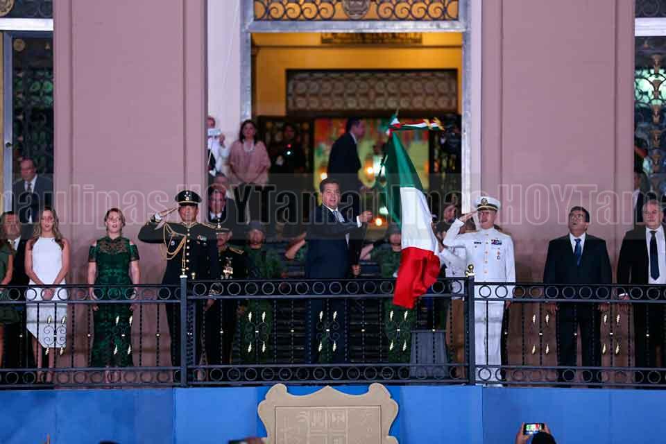 Hoy Tamaulipas - Gobernador de Tamaulipas da su primer Grito de ...