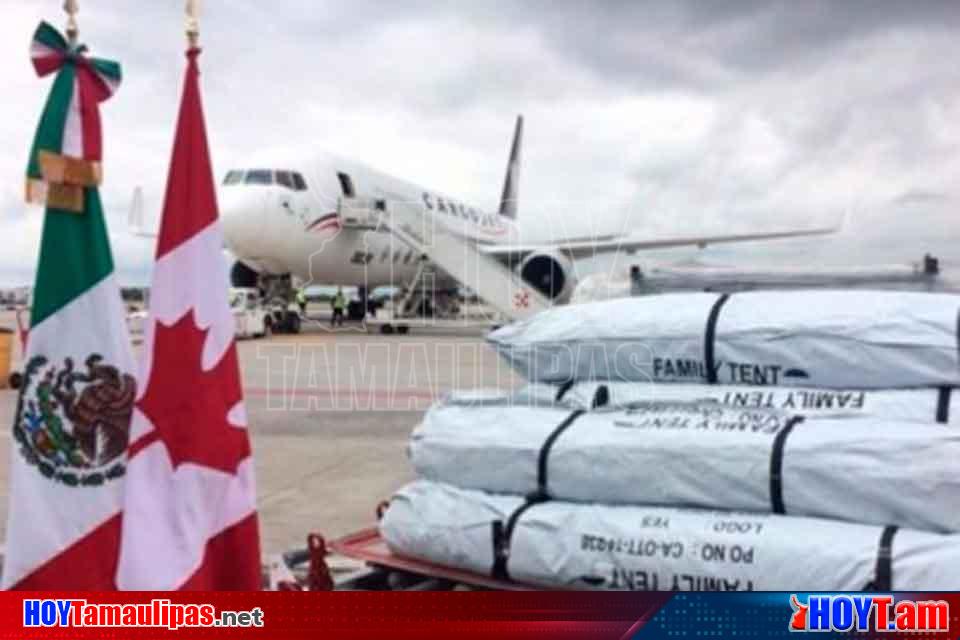 Hoy Tamaulipas Llegan De Canada Tiendas De Campania Para Damnificados
