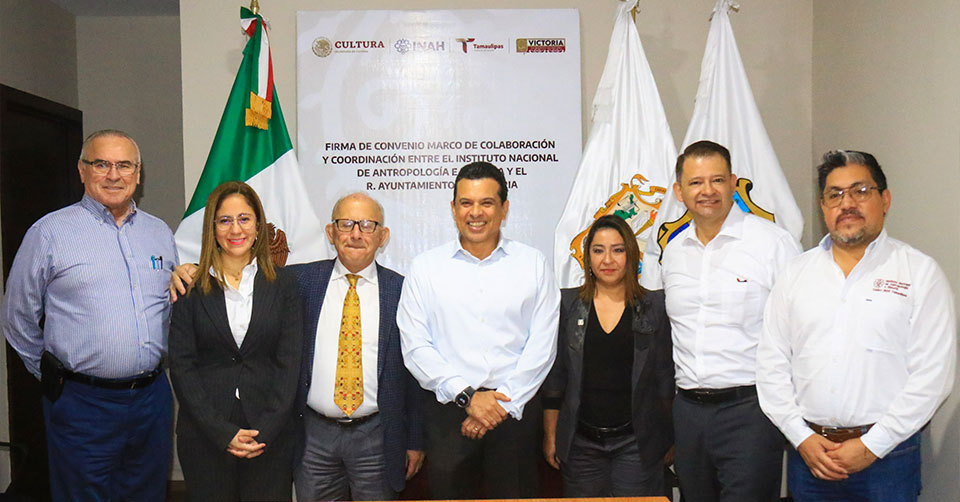 Hoy Tamaulipas - Tamaulipas Gobierno de Victoria firma convenio con el INAH
