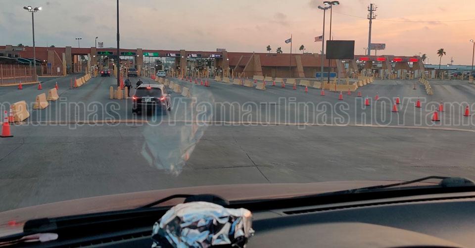 Hoy Tamaulipas - Luce solitario el Puente Internacional Reynosa-Hidalgo