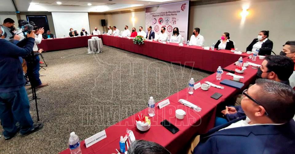 Hoy Tamaulipas - Tamaulipas Firman convenio de colaboracion la Dgeti y empresas de Reynosa