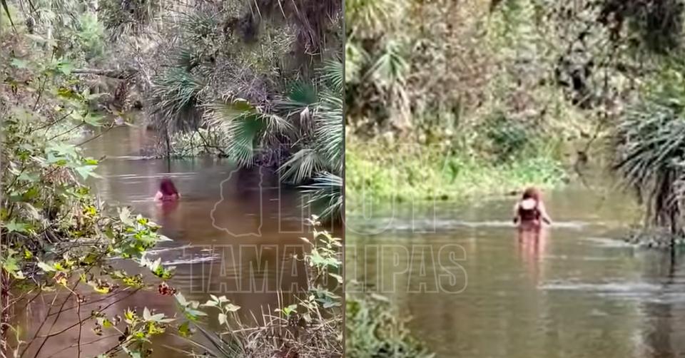 Hoy Tamaulipas - Viral Internacional VÃ DEO Mujer desaparece tras meterse a lago lleno de cocodrilos