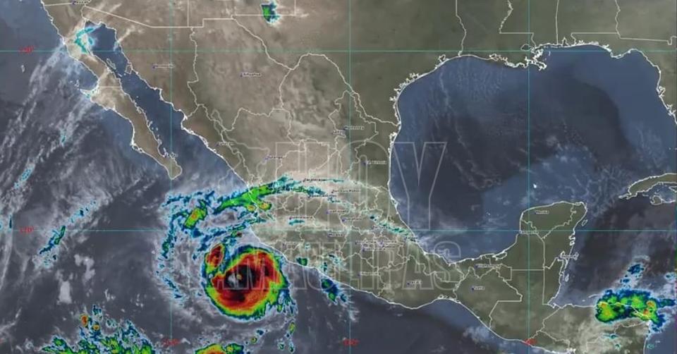 Hoy Tamaulipas - Huracan Roslyn en Mexico Roslyn ya es huracan categoria 3 intensifico la fuerza ...