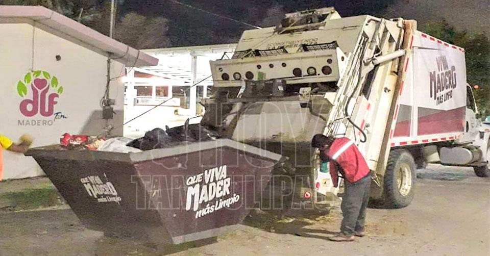 Hoy Tamaulipas - Tamaulipas Gobierno de Ciudad Madero intensifica servicio de recoleccion de basura