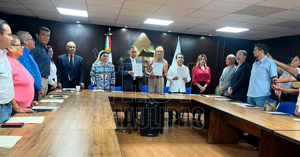 Hoy Tamaulipas - Tamaulipas Firman convenio para establecer Puntos Rosas en Matamoros