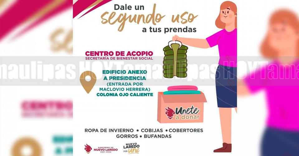 Hoy Tamaulipas - Tamaulipas Invitan en Nuevo Laredo a donar ropa y ...
