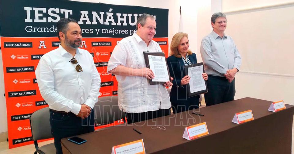 Hoy Tamaulipas - Tamaulipas Firman convenio de colaboracion industriales de Altamira con el IEST ...