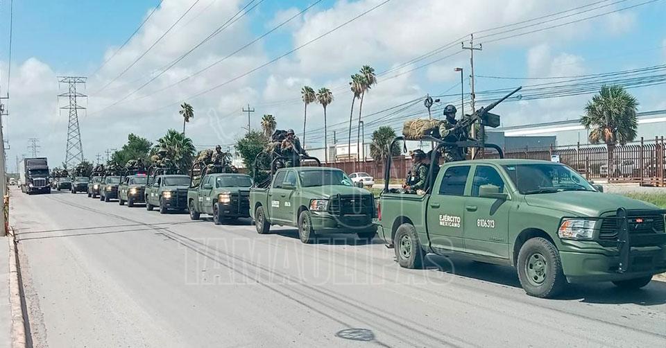 Hoy Tamaulipas - Tamaulipas Llegan 300 militares a Reynosa para reforzar la seguridad