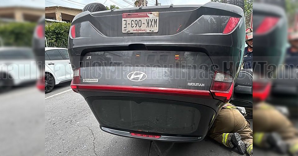 Hoy Tamaulipas - Accidente en Tamaulipas Choque con volcadura en Nuevo ...