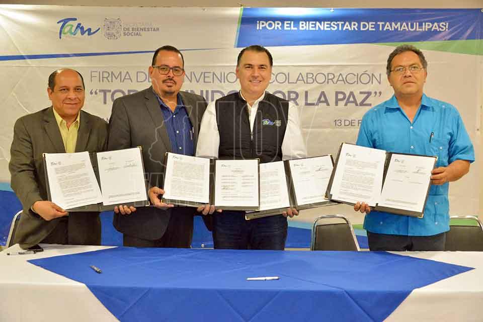 Hoy Tamaulipas - SEBIEN y Redes Pastorales firman convenio de colaboracion para fomentar valores