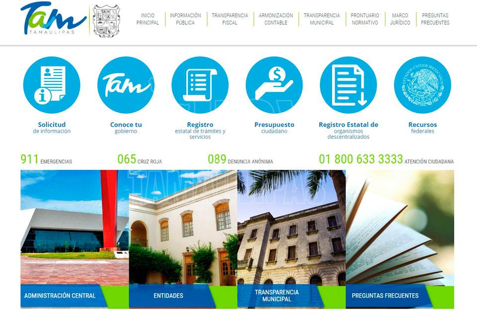 Hoy Tamaulipas - Activan pagina de transparencia del Gobierno de Tamaulipas