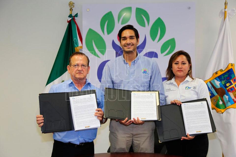 Hoy Tamaulipas - Firman convenio ITEA y el Sistema DIF en Reynosa