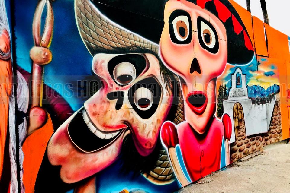 Galeria Fotografica: Realiza artista urbano mural de película “Coco” en ...