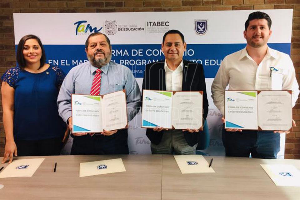 Hoy Tamaulipas - SET-ITABEC firman convenio de Credito Educativo con Instituto Universitario de ...